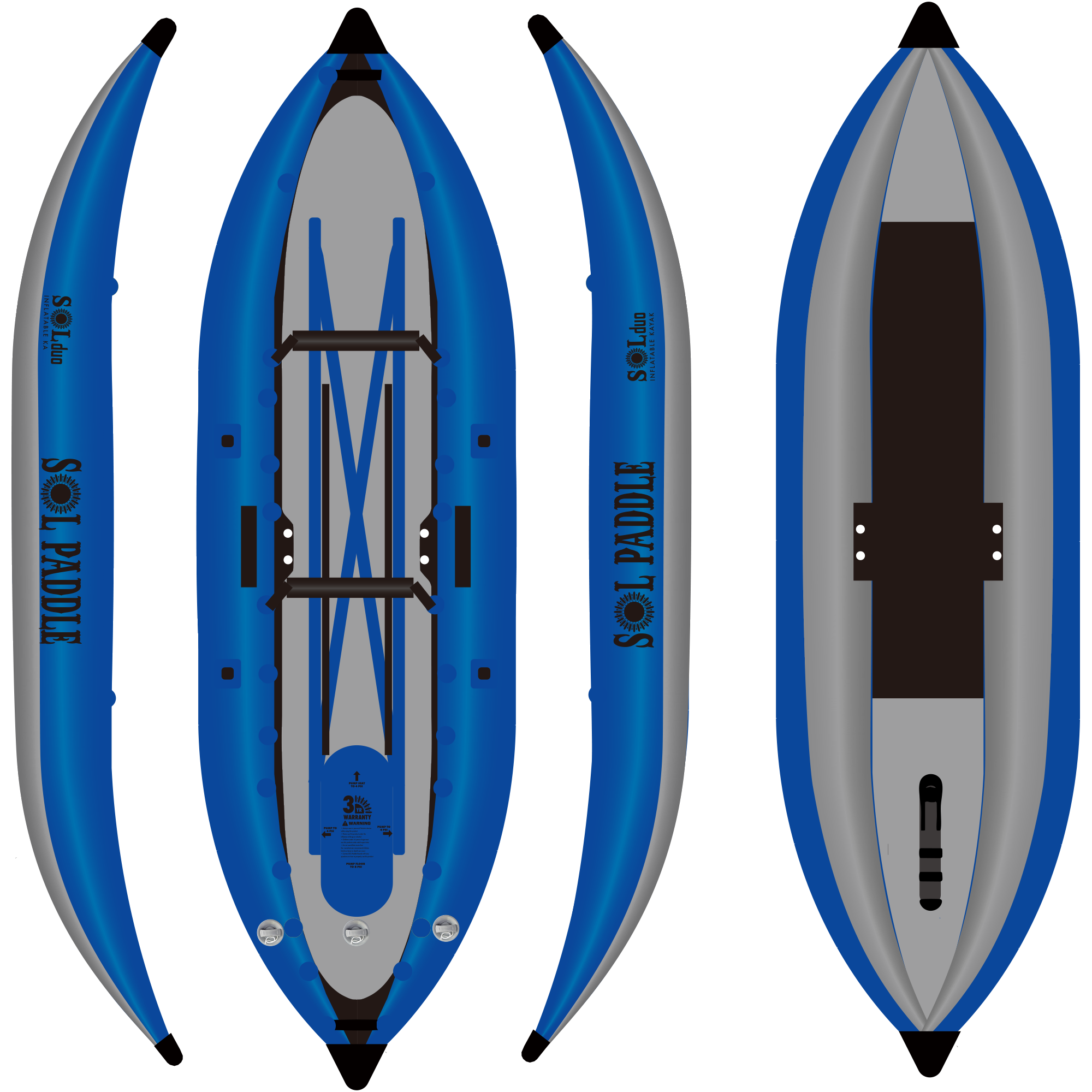 SOLduo | Double Inflatable Kayak | SOL Paddle Boards