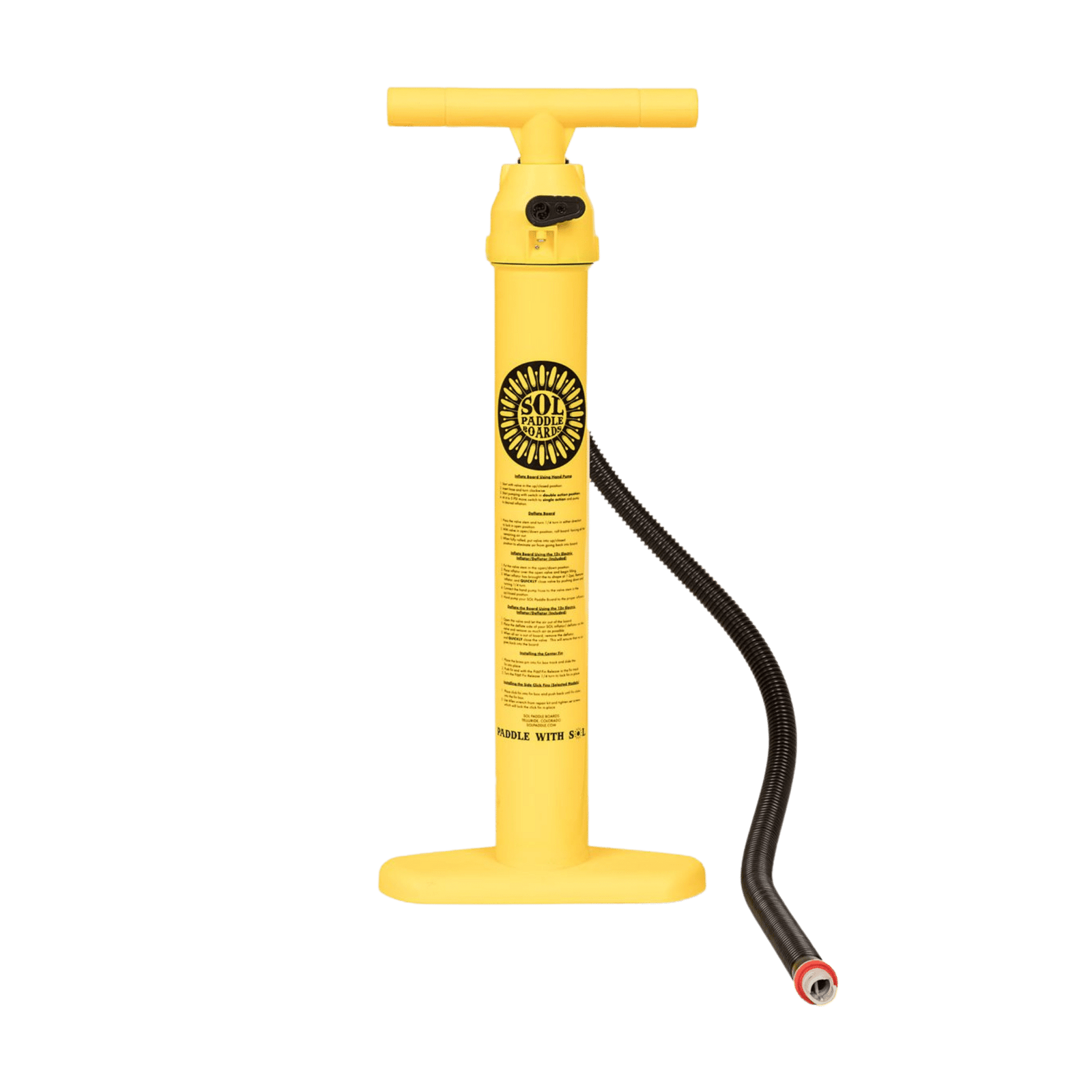 SOL Dual Action Hand Pump with Gauge | SOL Paddle Boards Pumps