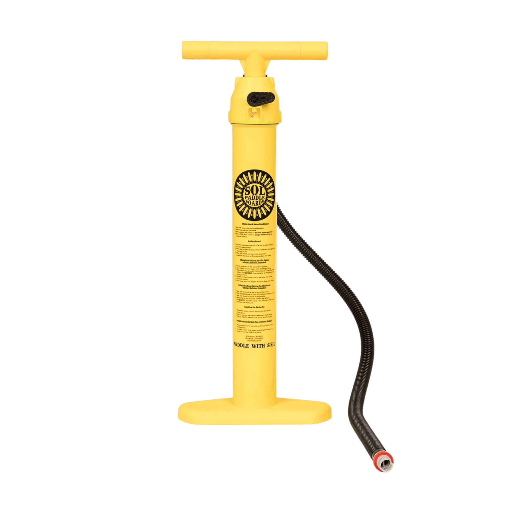 SOL Dual Action Hand Pump with Gauge | SOL Paddle Boards Pumps